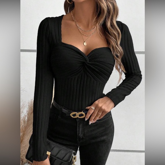 Tops | Luxe Twist Front Top | Poshmark